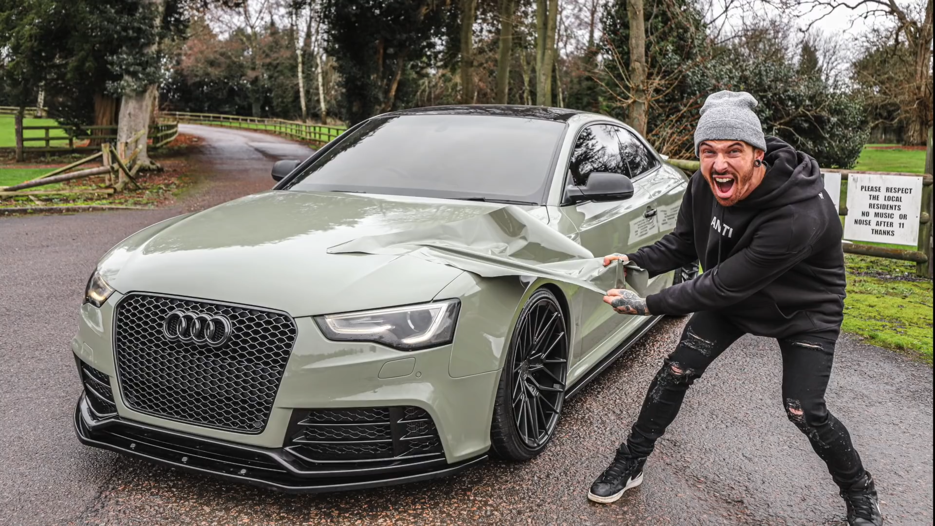 I wrapped my girlfriend’s Audi to see if she notices