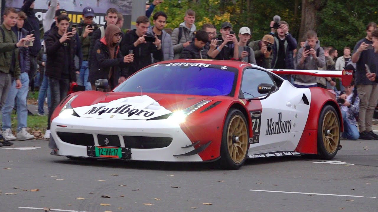 Ferrari 458 GT2 leads wild modified exit