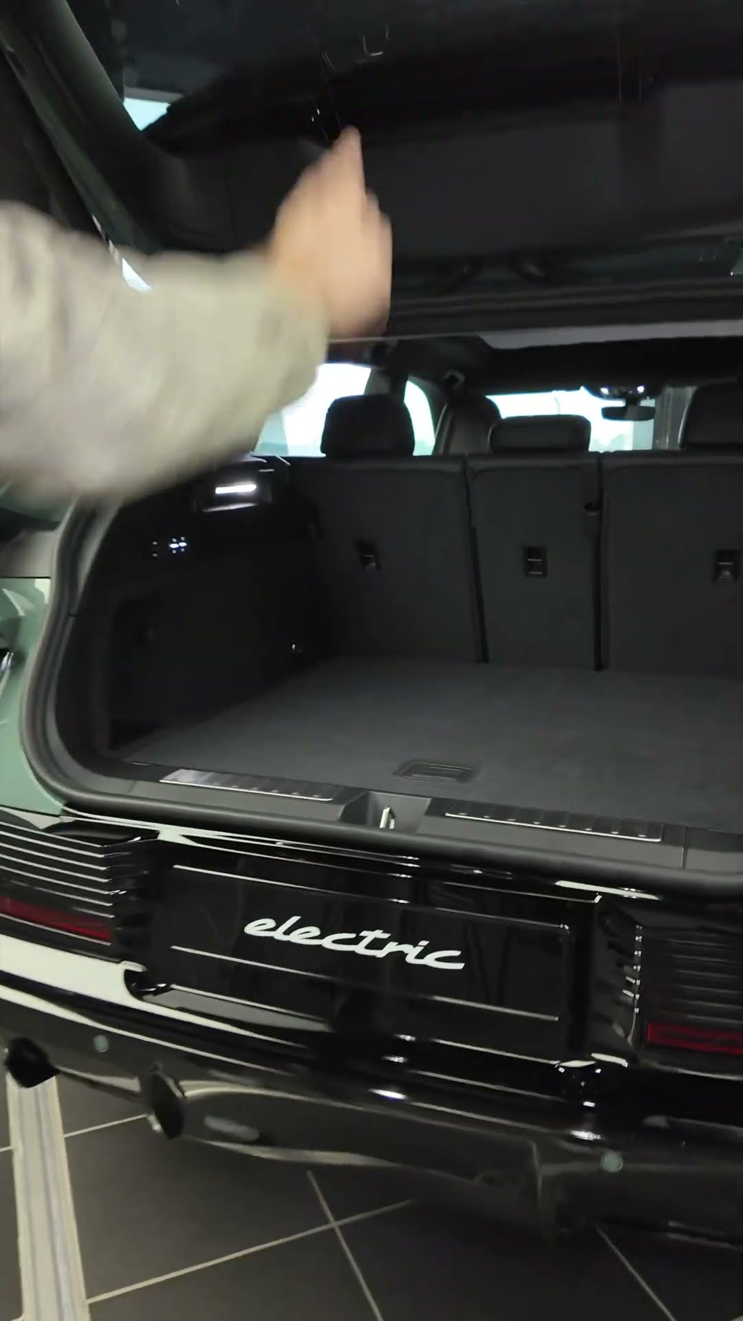 Cayenne EV debuts with electrified rear seat controls