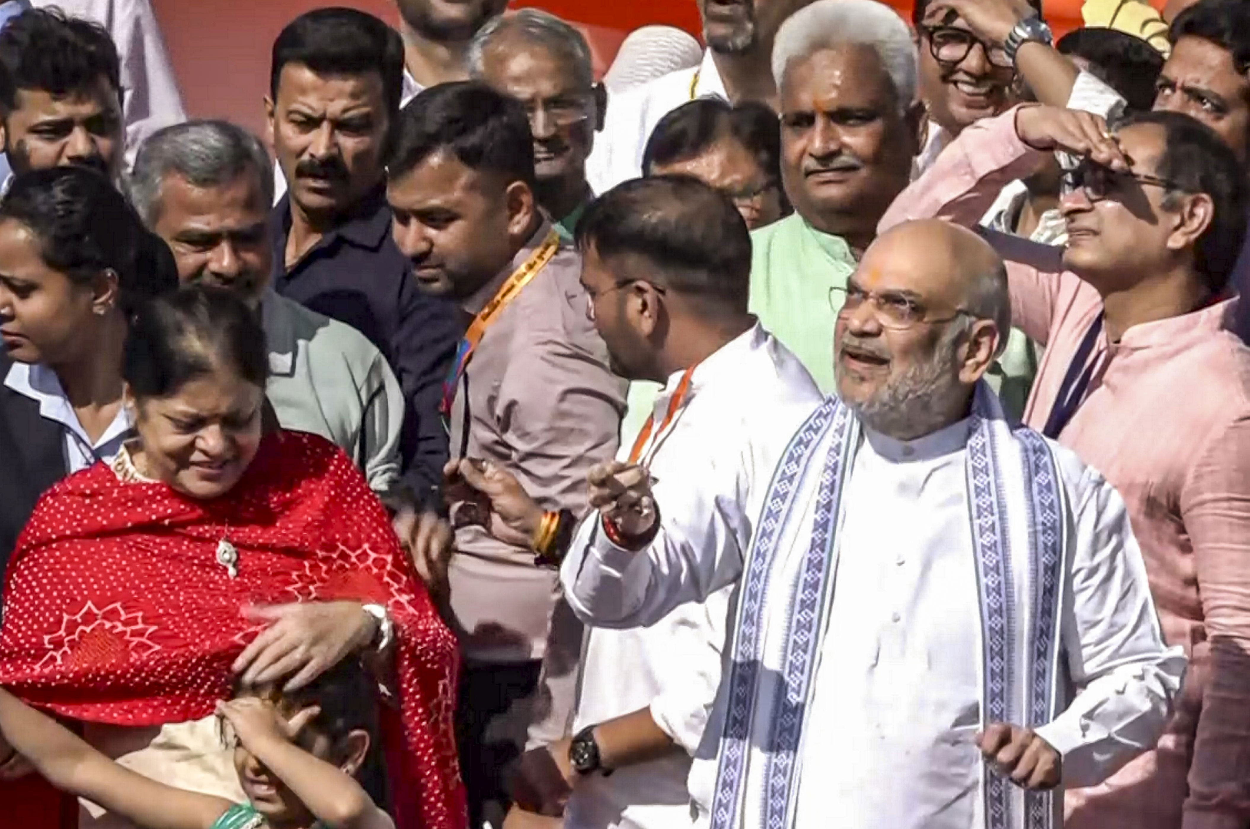 Amit Shah lays foundation stone of redevelopment project in Ahmedabad