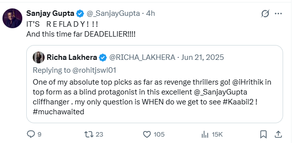 Good news for Hrithik Roshan fans, as the sequel to this action ...