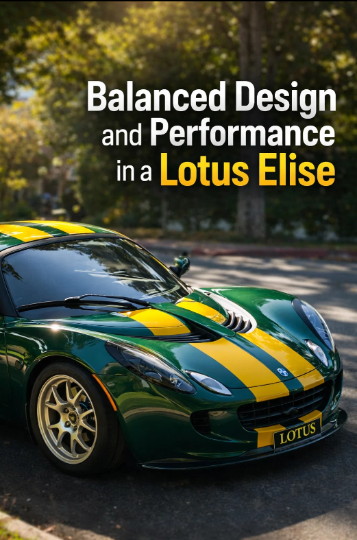 Balanced design and performance in a Lotus Elise