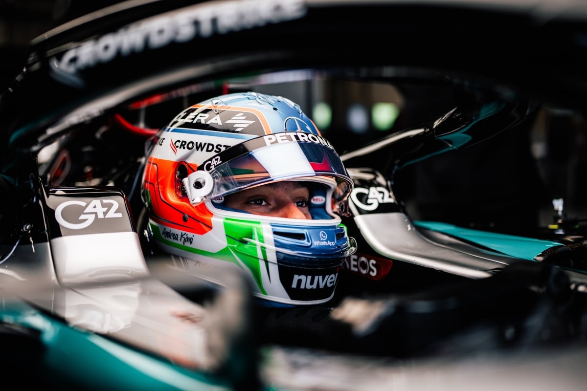 F1 star Kimi Antonelli back in the driving seat at Mercedes