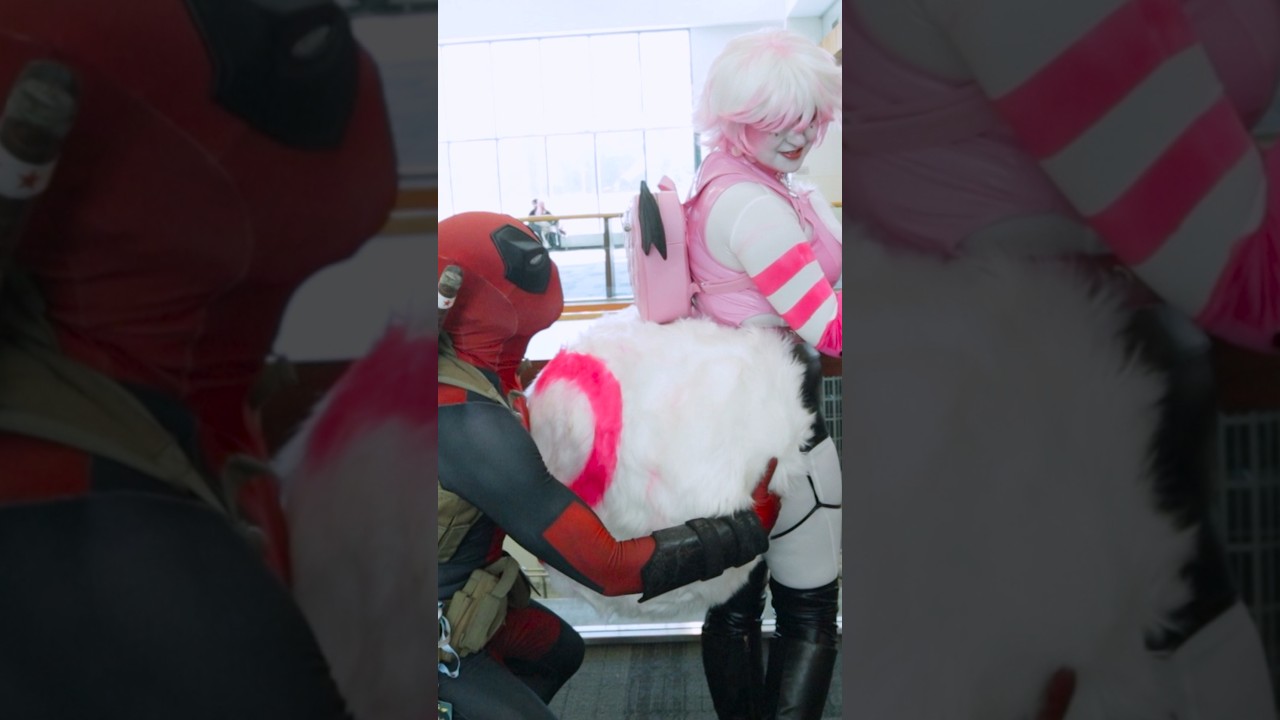 When Deadpool hugs Angel Dust #deadpool #hazbinhotel #angeldust