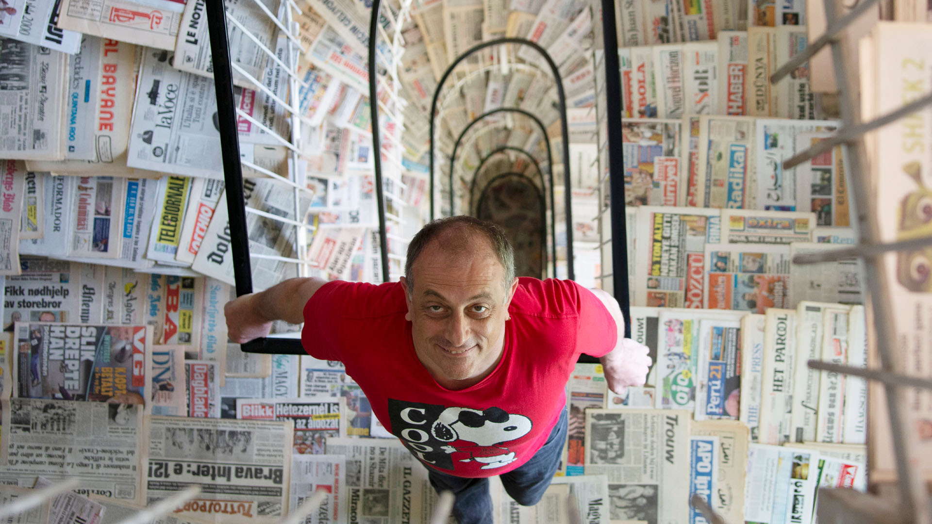 The man with the world's largest newspaper collection