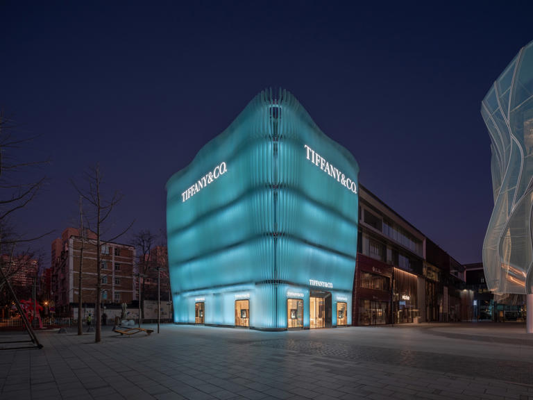 MVRDV drapes glass veil around Tiffany & Co flagship in Beijing