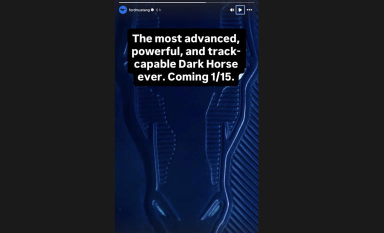 Ford Mustang Dark Horse teaser signals return of supercharged muscle