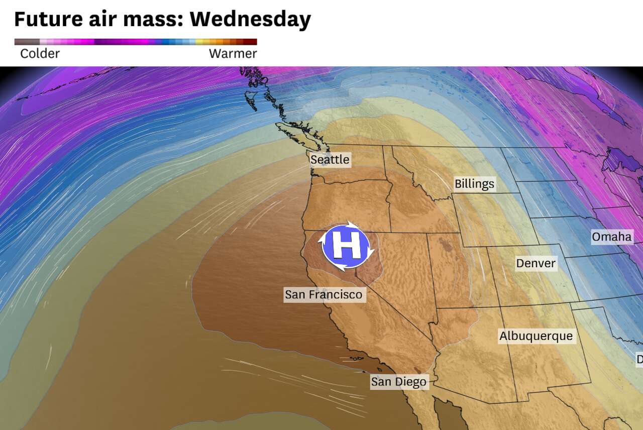 California's winter temperature map is upside down. Here's why