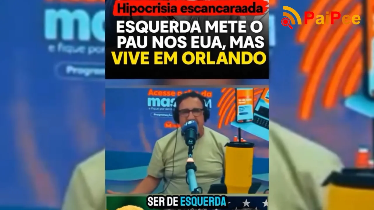 Hipocrisia escancarada: esquerda mete o pau nos EUA, mas vive em Orlando