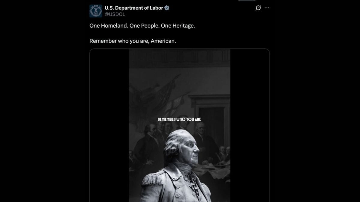 US DEPT of Labor tweets about ‘One People. One Heritage’. People ask ...