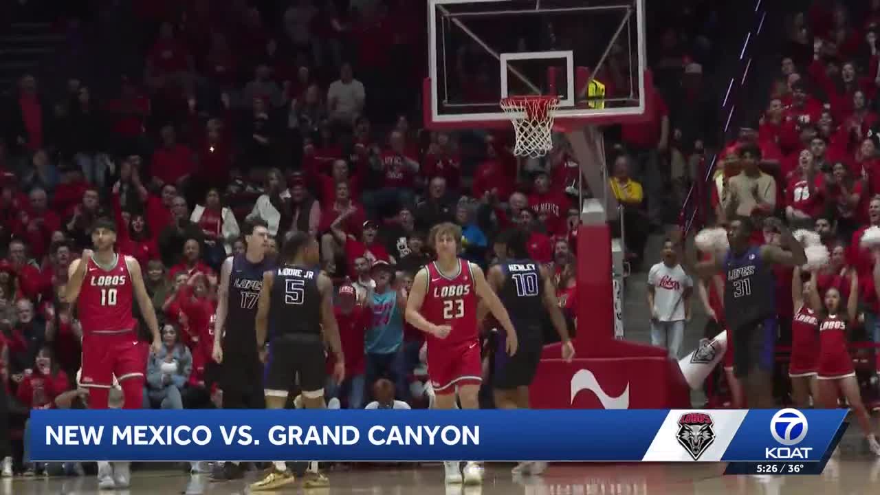 Lobo men's basketball team defeats Grand Canyon
