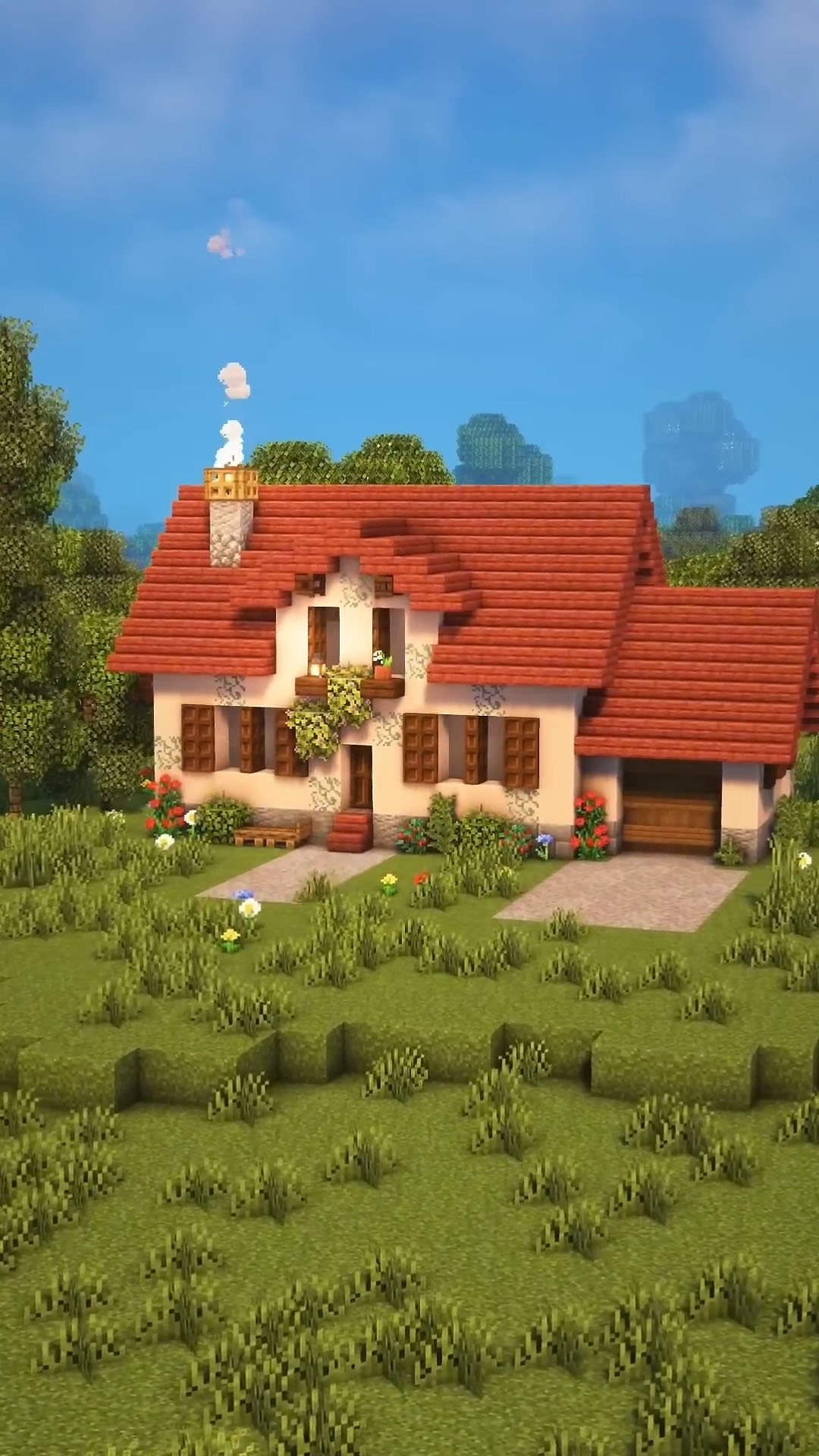 Cozy Polish style home design in Minecraft