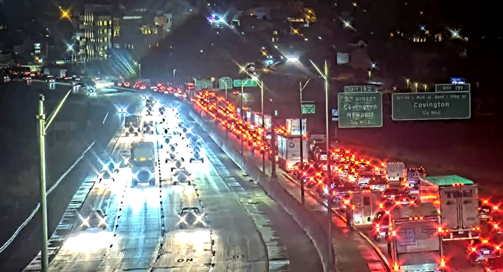 Crash causing major backups along I-71/75 NB in northern Kentucky