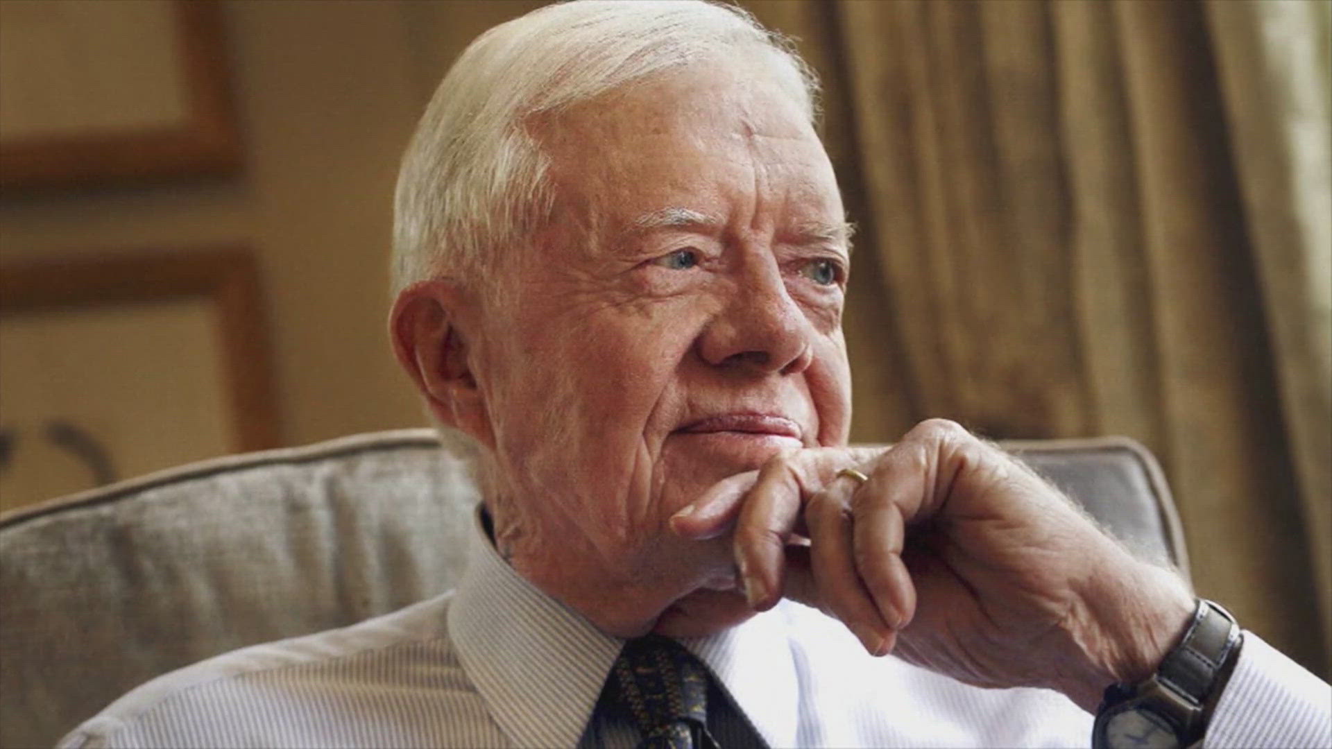 Four paintings painted by Jimmy Carter are to be put up for auction