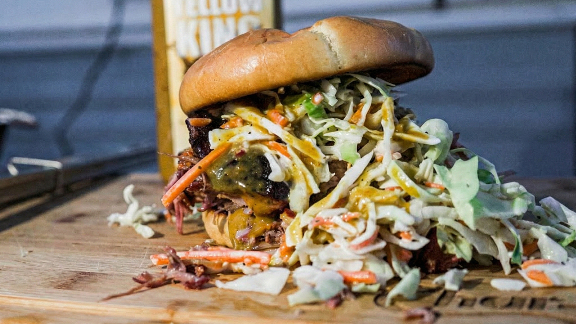 Classic pulled pork sandwiches with Carolina flavor