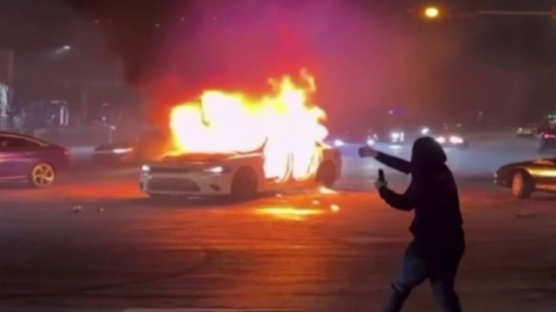 Deputies seek suspect after stolen Dodge Charger burned during Miami ...