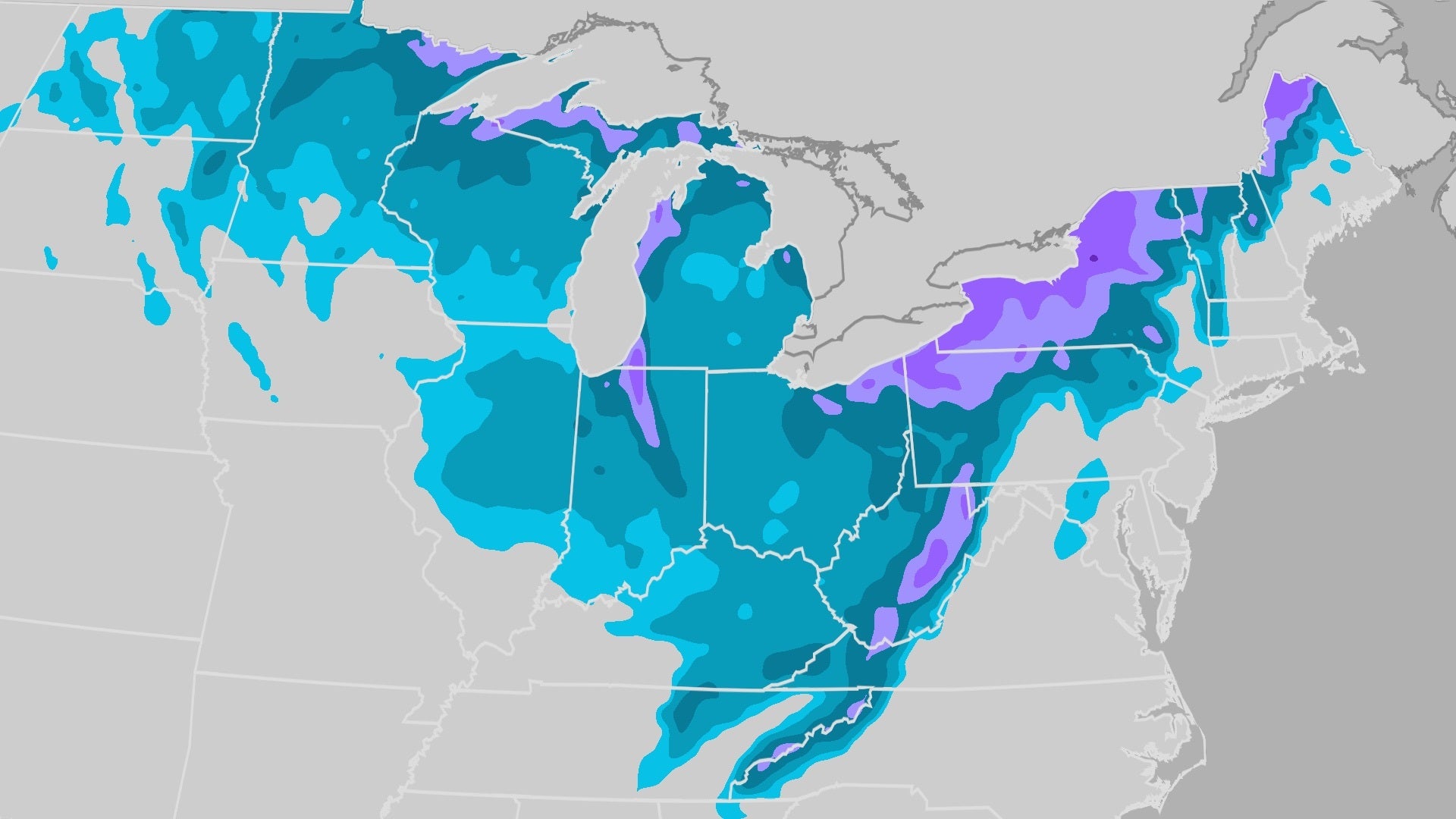 Multiple systems to bring snow to Great Lakes, Northeast