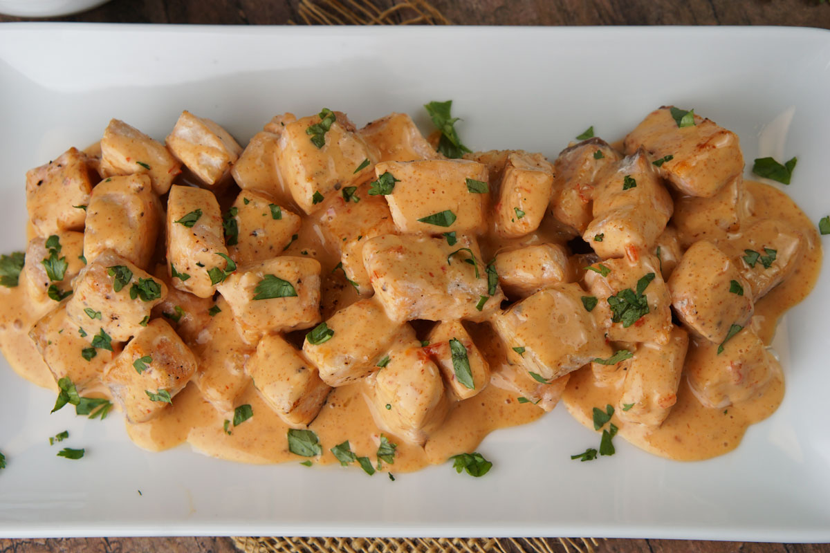 Bang bang salmon bites