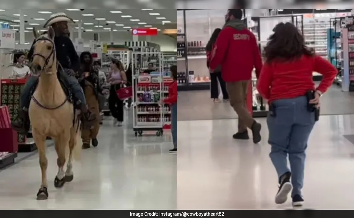 Watch: Man rides horse through Target store aisles in Dallas sparking ...