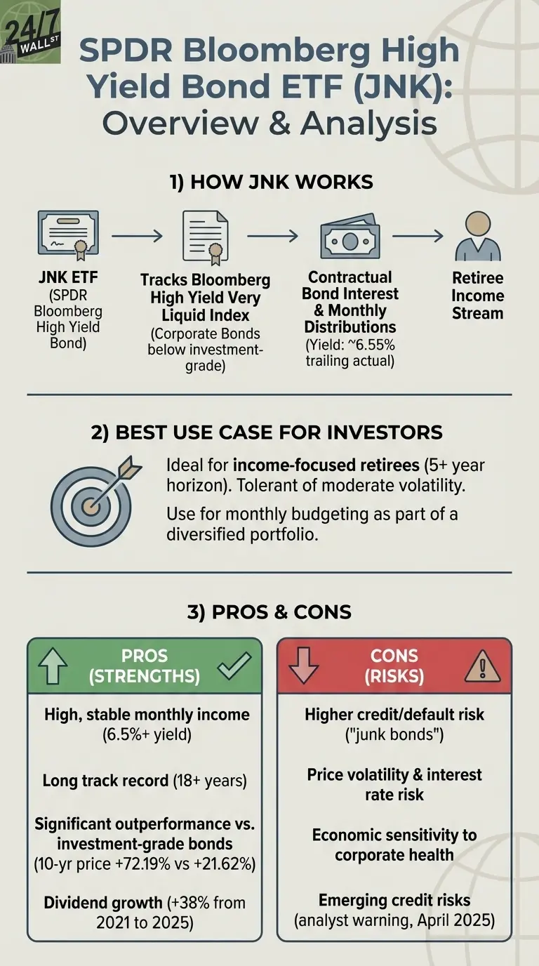 State Street’s JNK ETF pays 6.5% monthly income with 18 years of ...