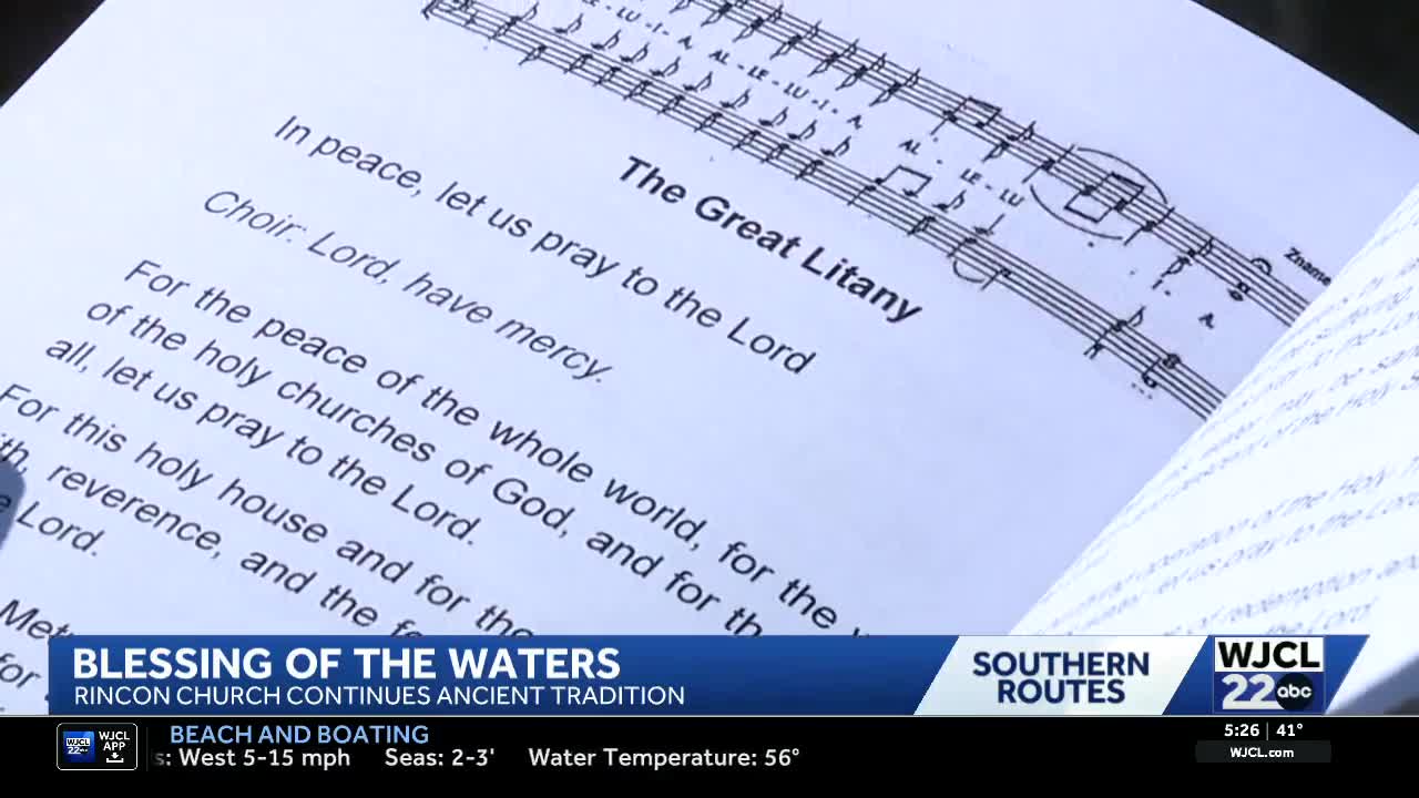 Blessing of the waters held along the Savannah River