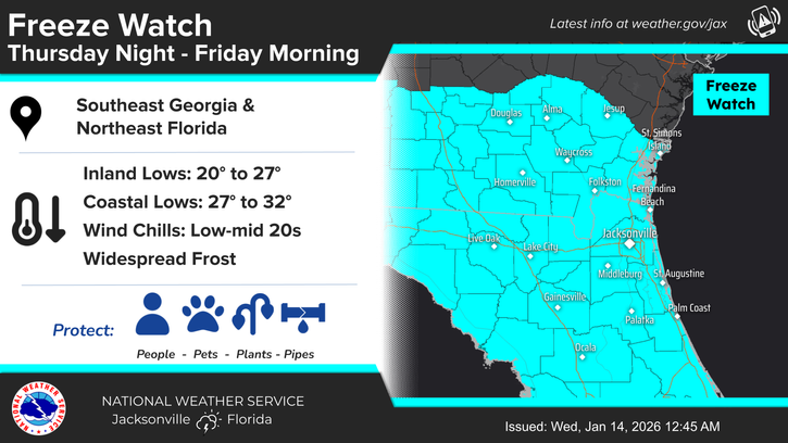 Cold weather shelters open amid Florida cold front, freezing temps