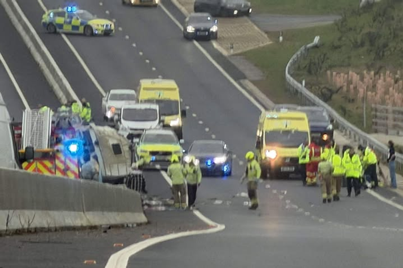 Motorist seriously injured in A30 crash involving car and lorry