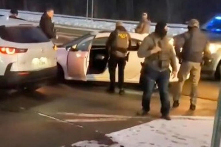 Terror as ICE agents 'smash up car and drag woman from the wheel'