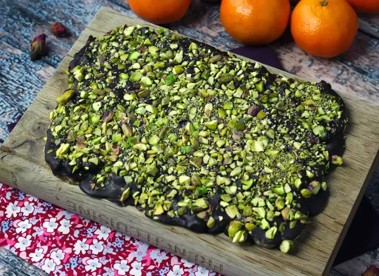 Tableta de chocolate con pistacho y mandarina, el dulce perfecto para ...