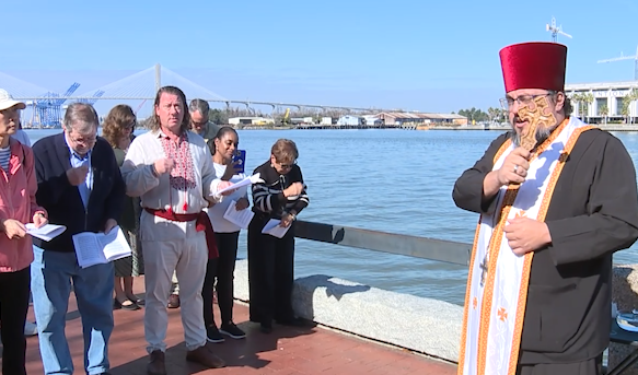 Blessing of the waters celebrated along the Savannah River