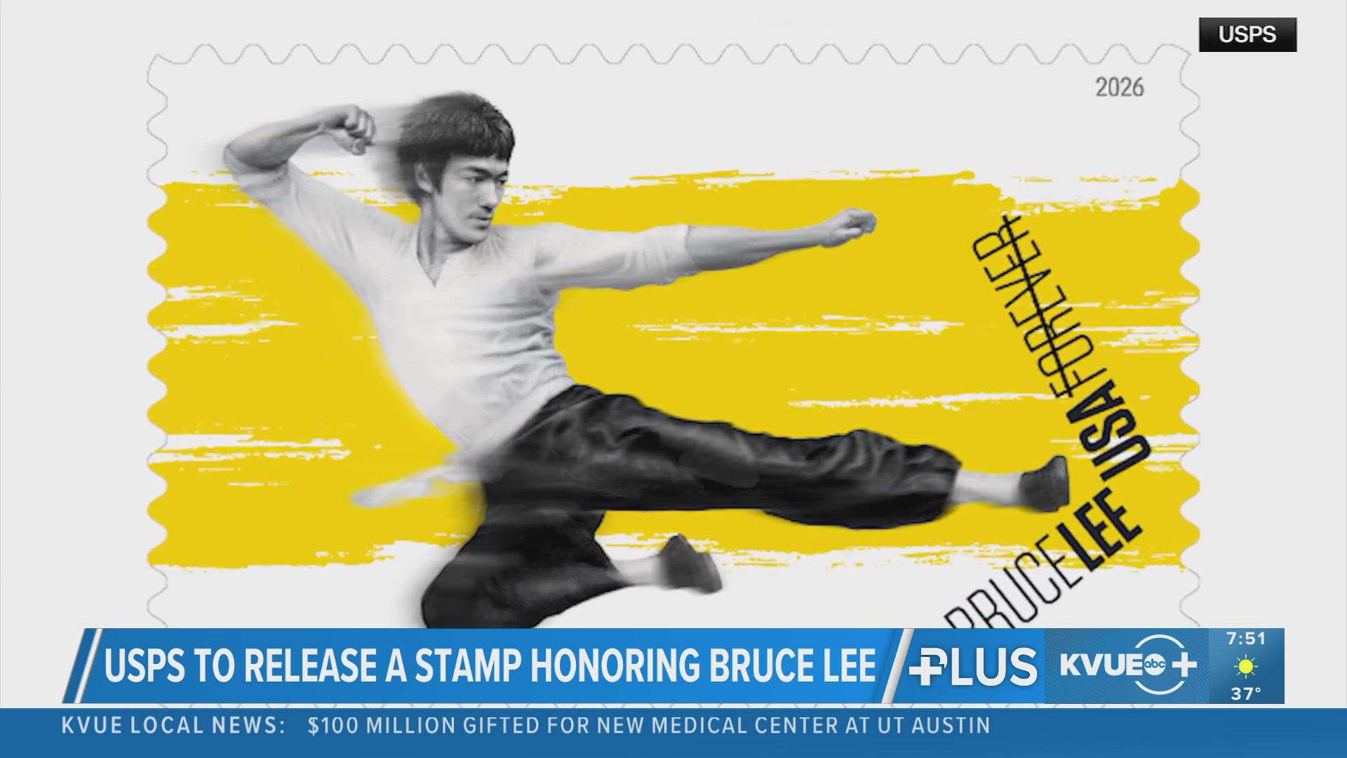 USPS to feature Bruce Lee on new forever stamp