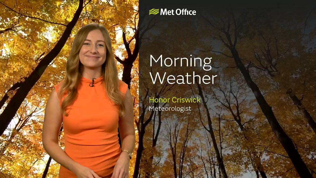 Met Office Tuesday morning weather forecast 07/10/2025