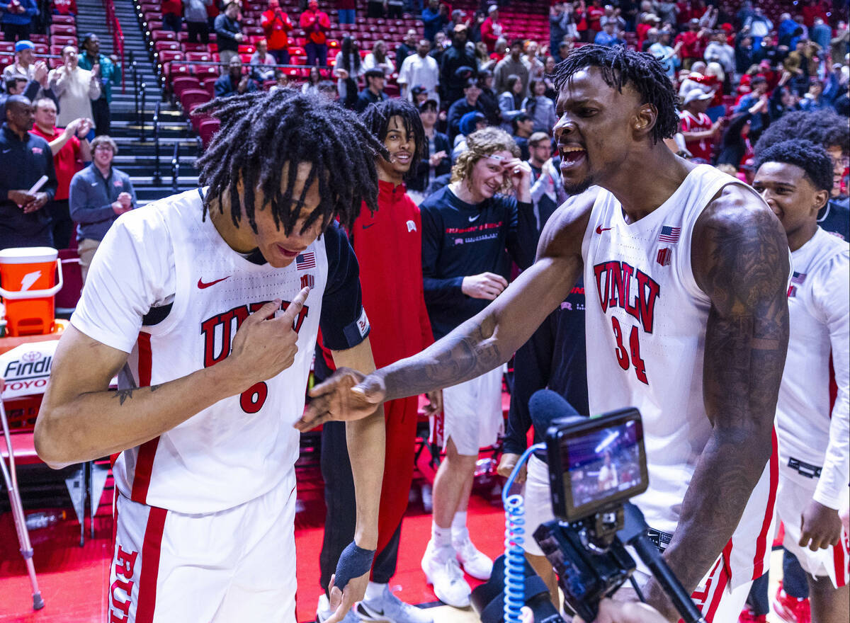 UNLV wins OT thriller after coach flummoxed by flat tire — photos