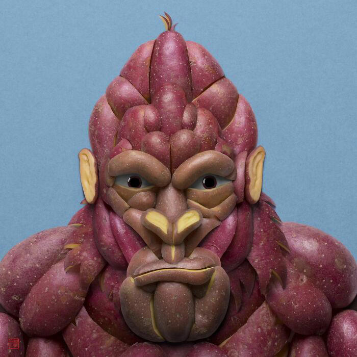 Animal sculptures created using flower arrangements (54 photos)