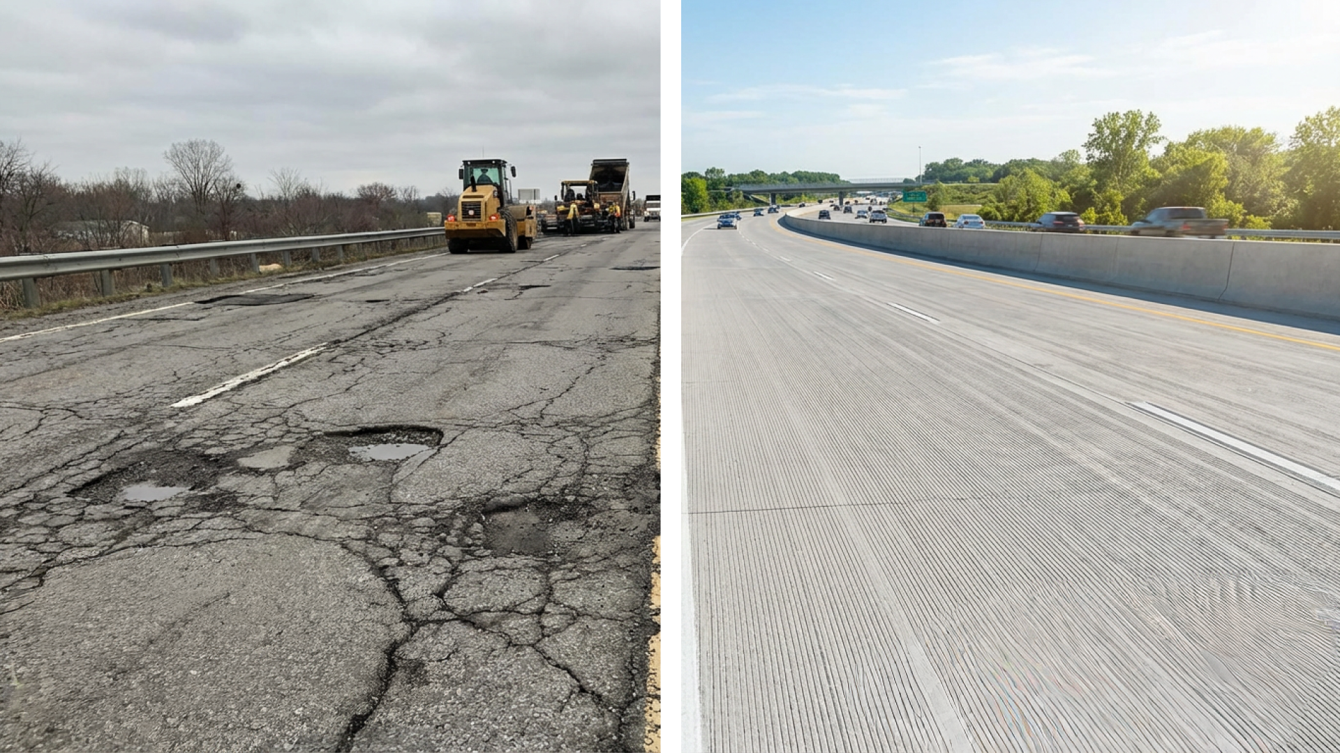 Concrete vs asphalt roads, which one really lasts longer and costs less