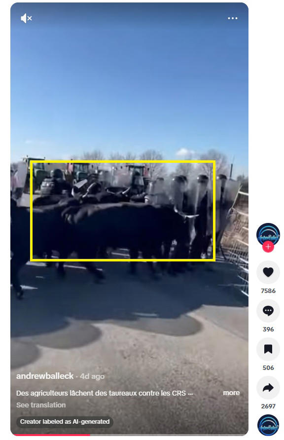 Ez a videó MI-vel készült, és nem egy valódi felvétel francia ...