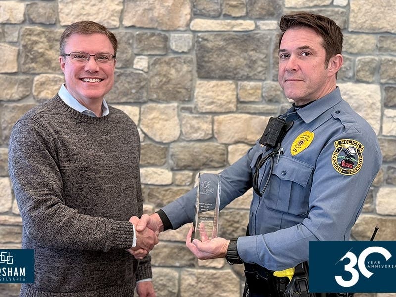 Horsham police officer honored for 30 years of service