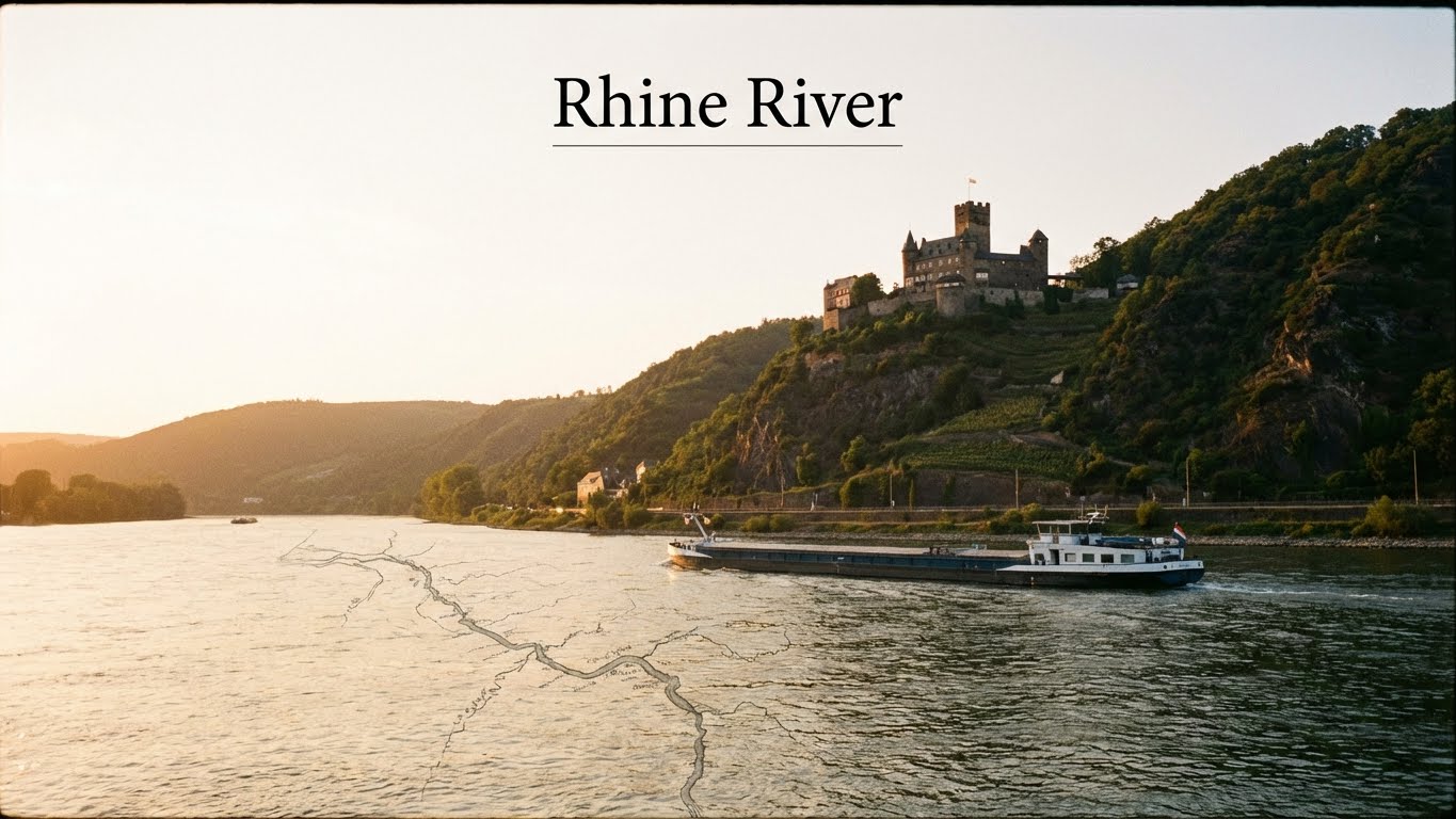 The Rhine River that powers history, industry, and culture in Europe