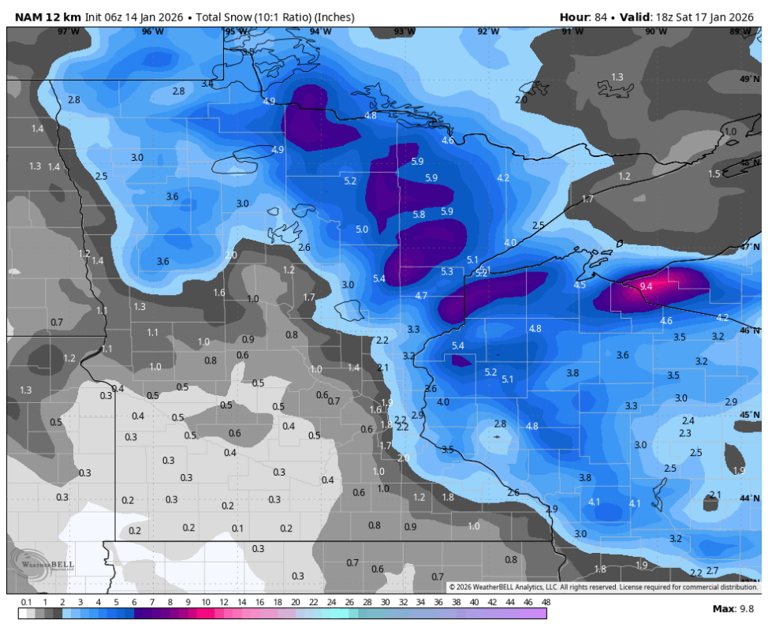 Waves of snow, gusty winds hit Minnesota before weekend temperature crash