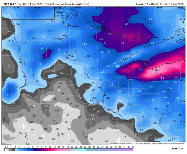 Waves of snow, gusty winds hit Minnesota before weekend temperature crash