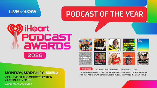 2026 iHeartRadio podcast nominees revealed
