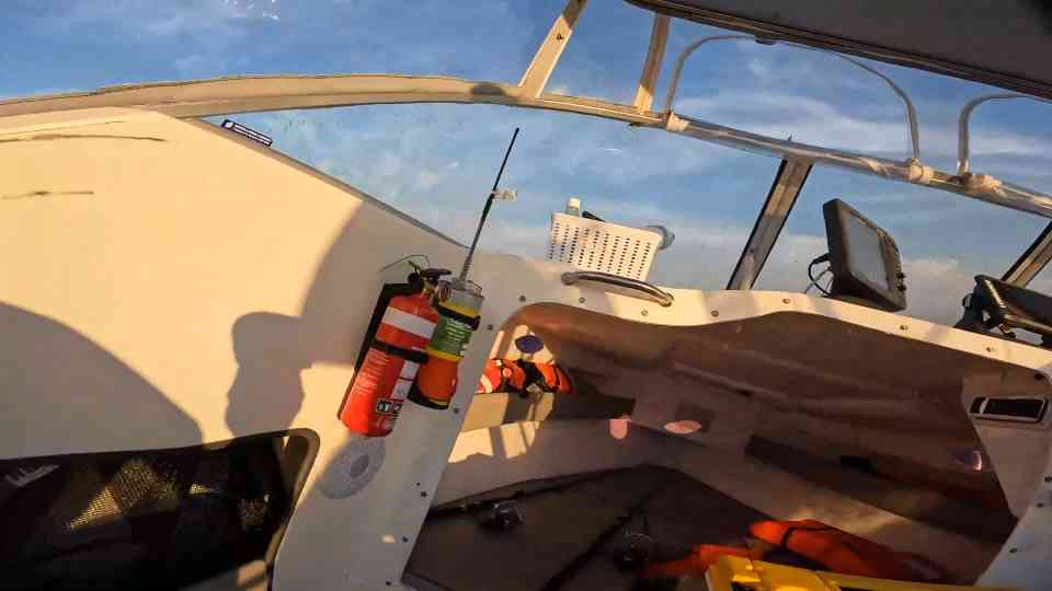 Hitching a ride to go fishing