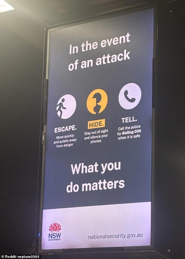 Chilling new sign for commuters after the Bondi Beach terror attack