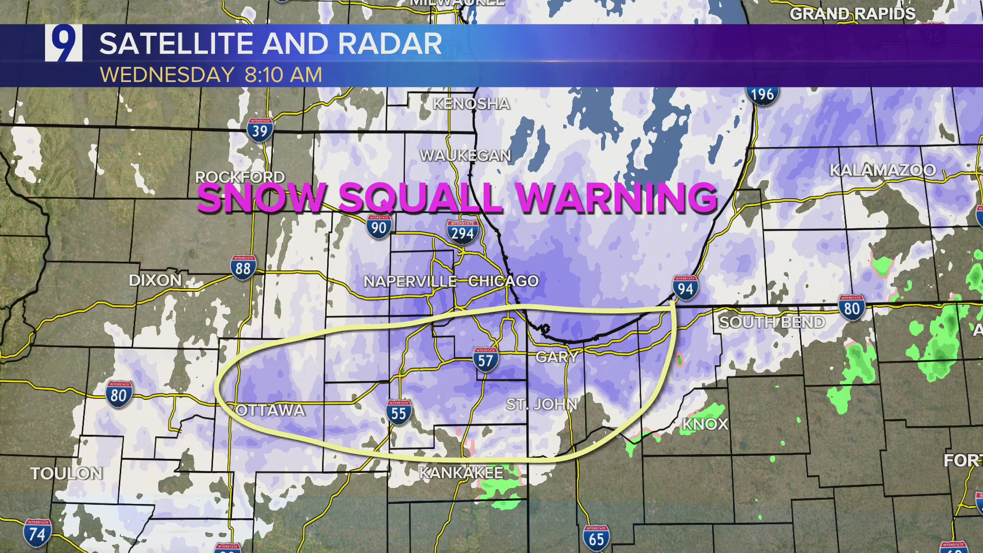 NWS issues snow squall warning for parts of Chicago area