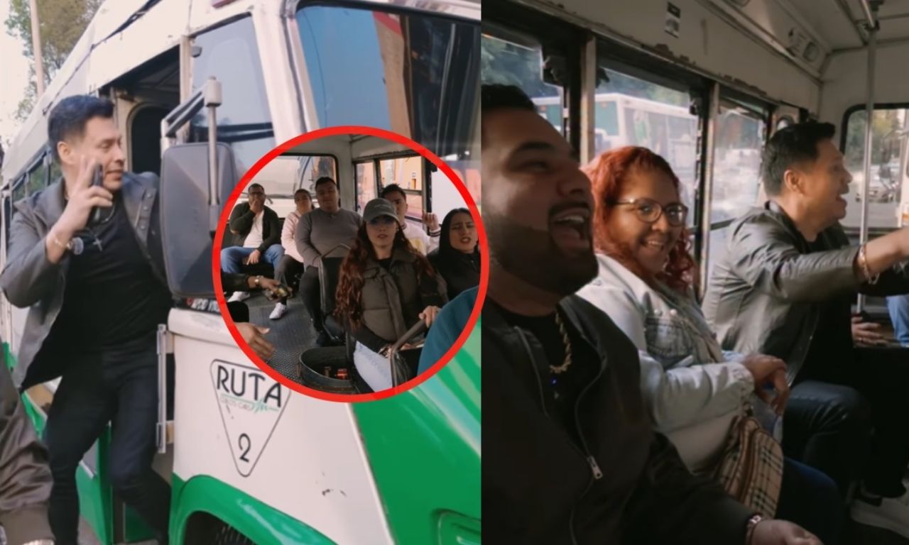Banda MS se sube a una microbús a cantar 'Mi mayor anhelo' y el VIDEO ...