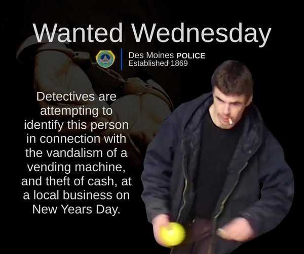 Des Moines police searching for man accused of stealing cash from ...