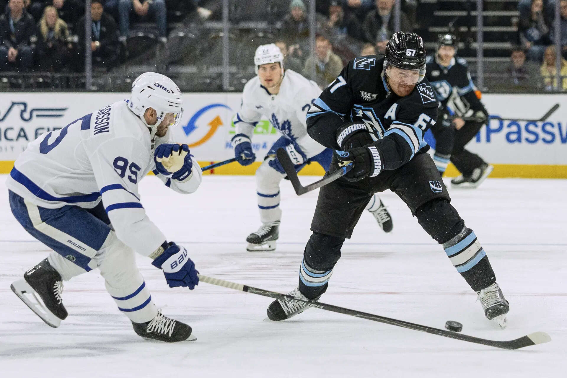 Oliver Ekman-Larsson fights after hit on Dennis Hildeby in Toronto ...