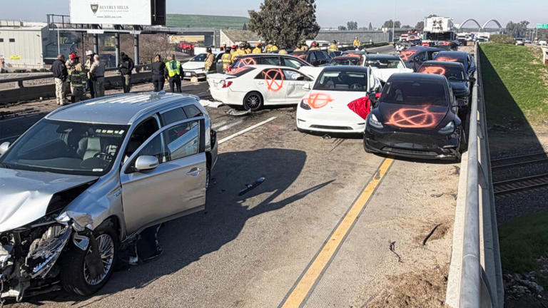 They got out after a crash, then cars kept slamming through the fog