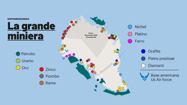 Groenlandia: la cartina dei «tesori» e la sua storia in breve. Perché è ...