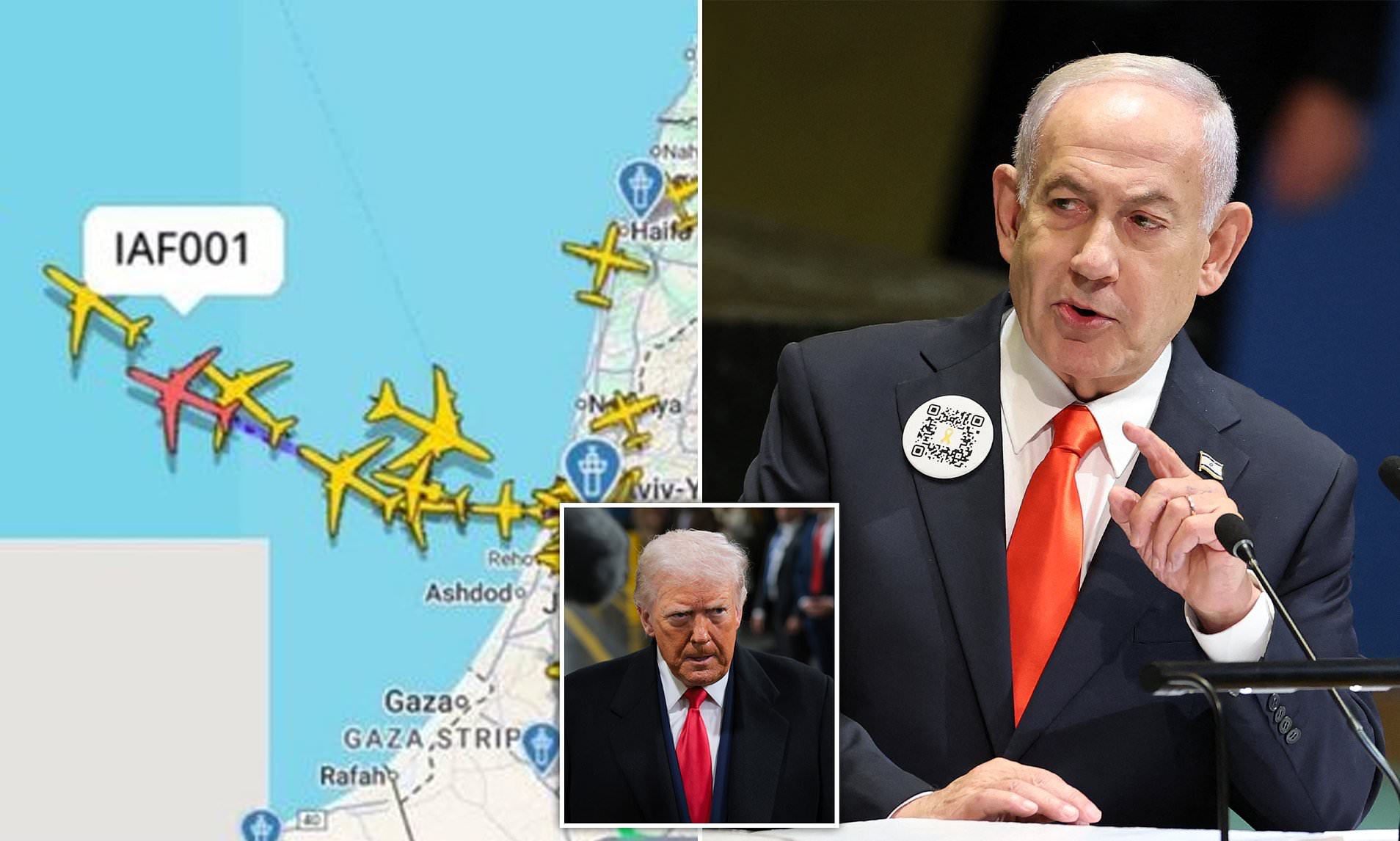 Netanyahu's jet makes familiar flight as Trump plans Iran strike